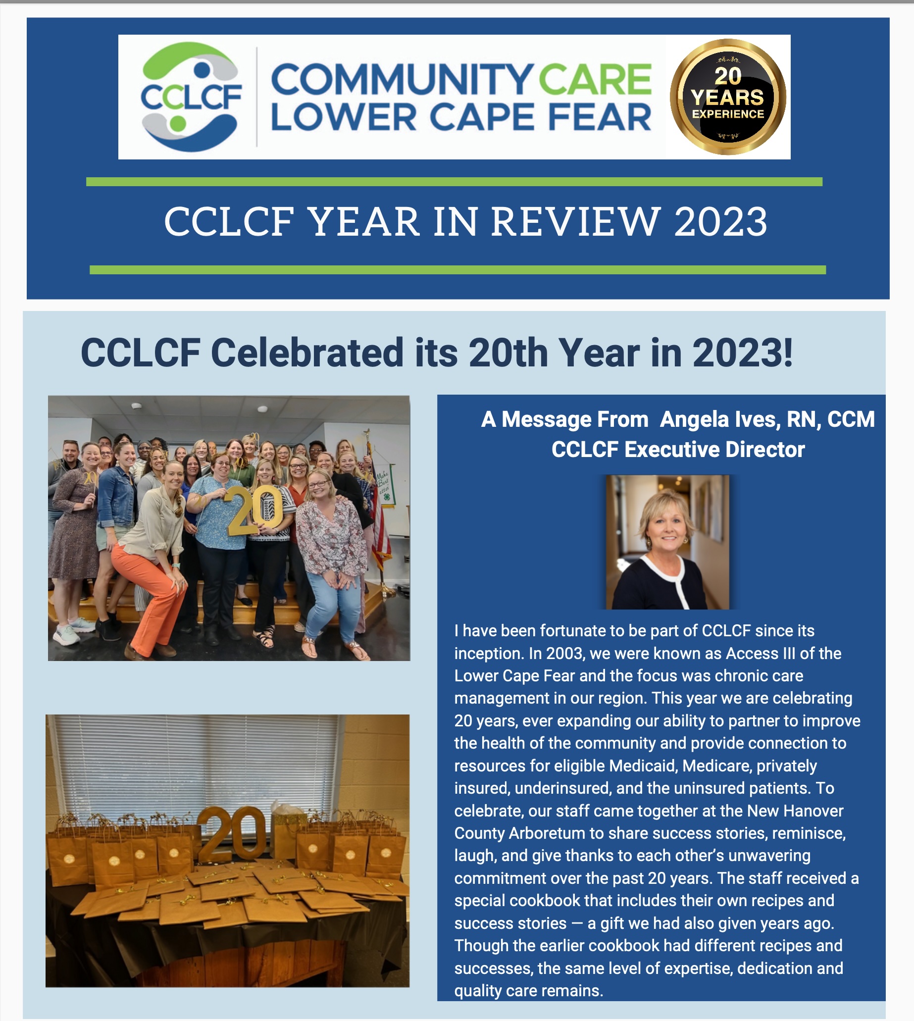 CClCF 2023 Year in review! | Care Management, Innovative Health Care, Support and Assistance